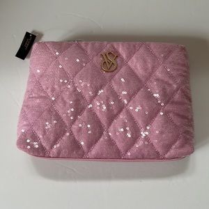 Victoria's Secret | Bags | Victorias Secret Cosmetic Bag Pink Bling ...